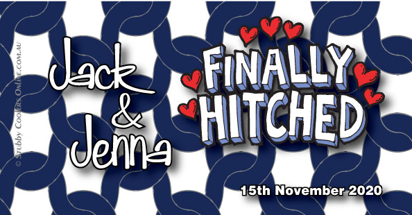 Wedding Stubby Holders with custom backgrounds | Stubby Coolers Online